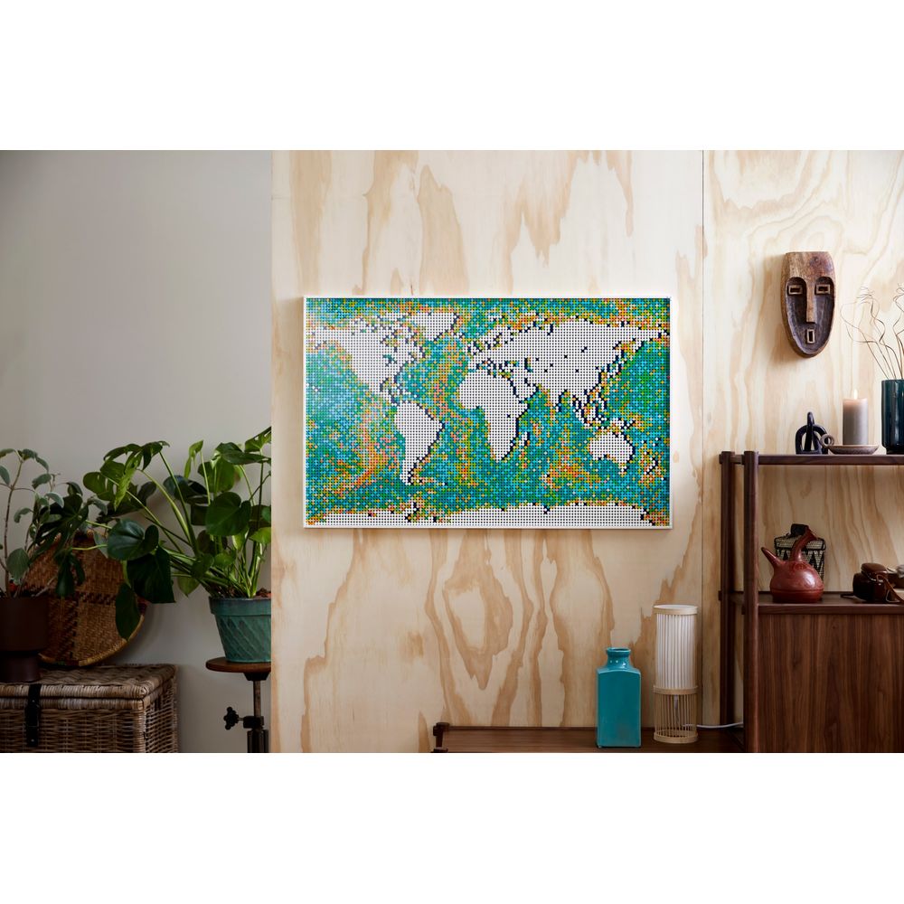 Mapa do Mundo 31203 LEGO® Art | Compre online na Loja oficial LEGO® BR ...