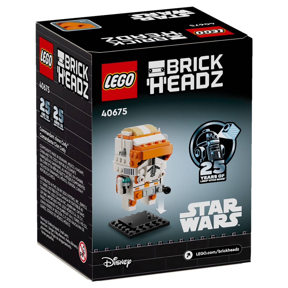 Comandante Cody™ 40675 LEGO® Brick Headz | Compre online na Loja ...
