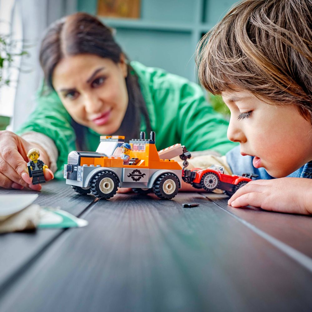 Caminhão de reboque e carro esportivo 60435 - LegoEducation